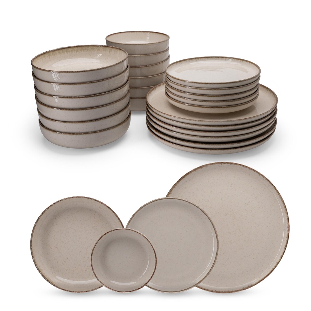 24-piece Porcelain Dinnerware Set - Modern Kütahya Porselen Dinnerware ...
