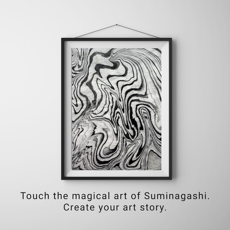 DIY Suminagashi Art Kit – Japanese Marbling Craft Kit for Adults and ...