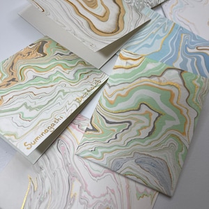 Suminagashi Marbling Art Kit, DIY Painting Craft Set for Kids and ...