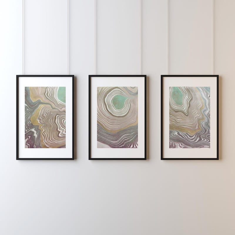 Triptych Painting - Etsy