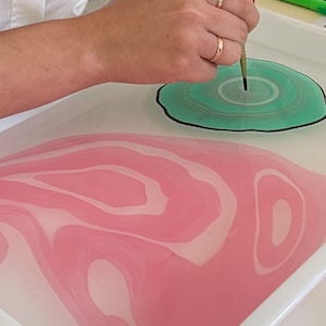 DIY Marbling Art Kit for Kids, Montessori Homeschool Family Activity ...