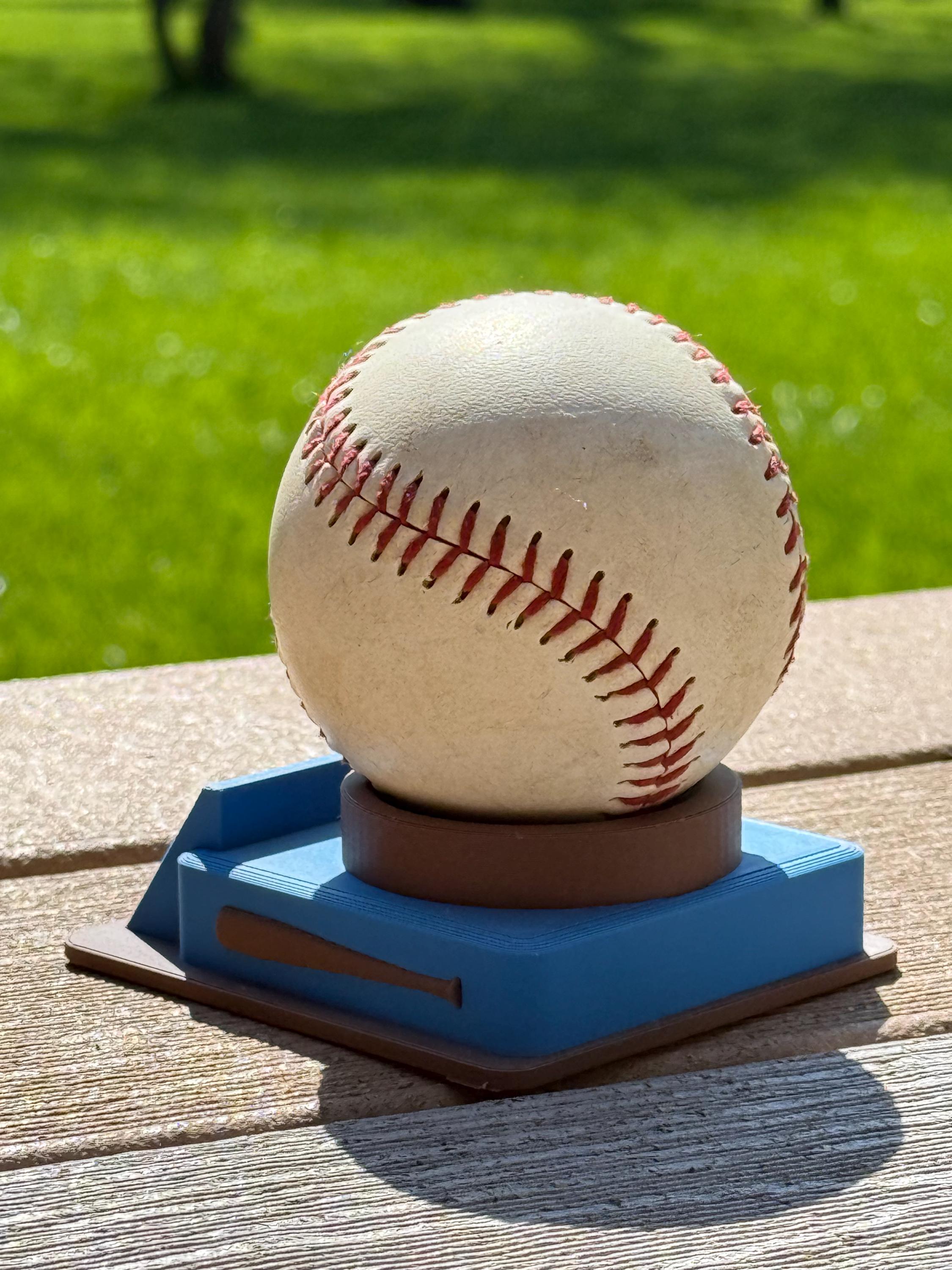 Custom 3D Printed Baseball Trophy – Personalized Game Ball Display With ...