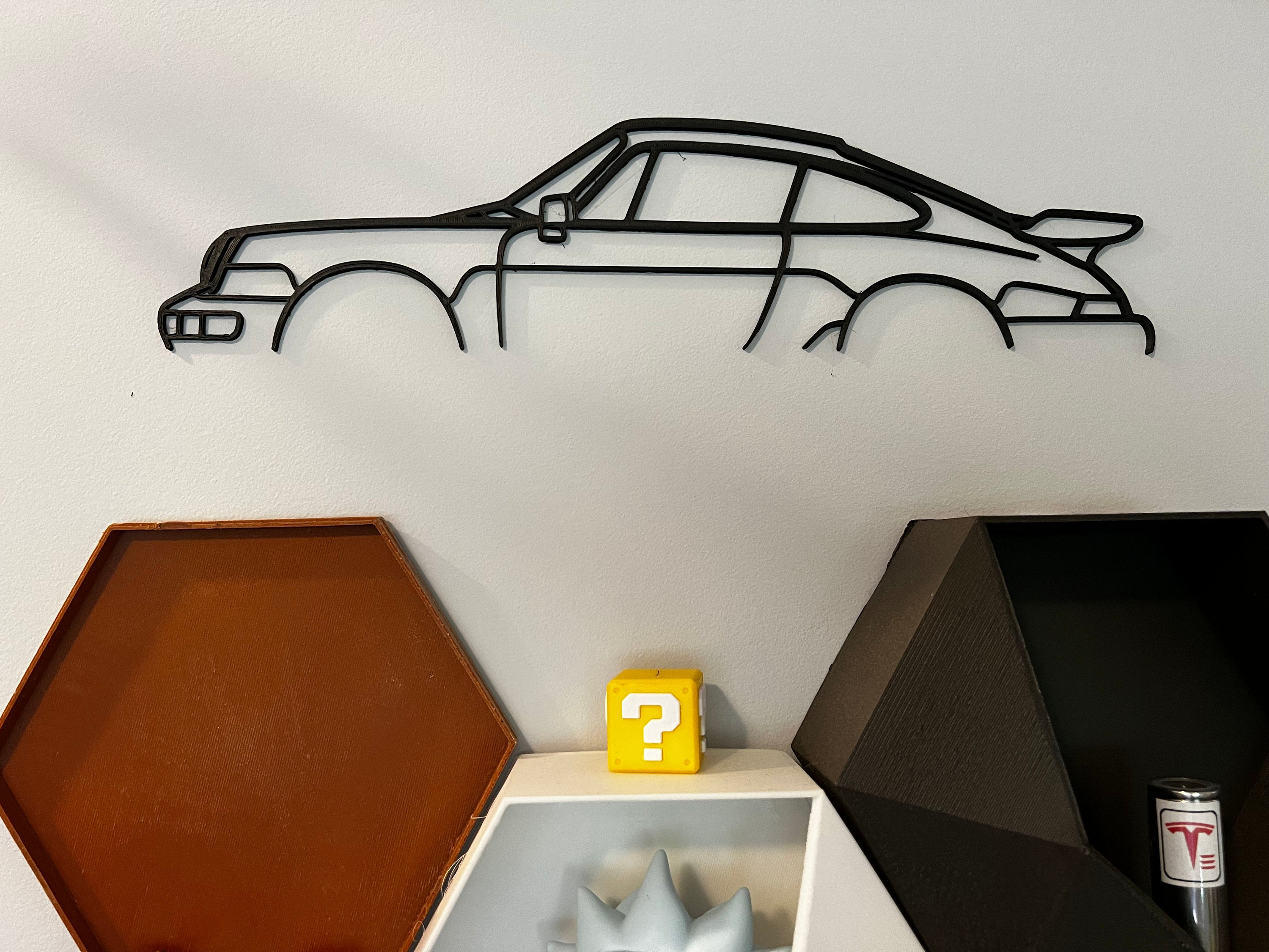 Porsche 911 (model 964) Wall Line Art - Etsy