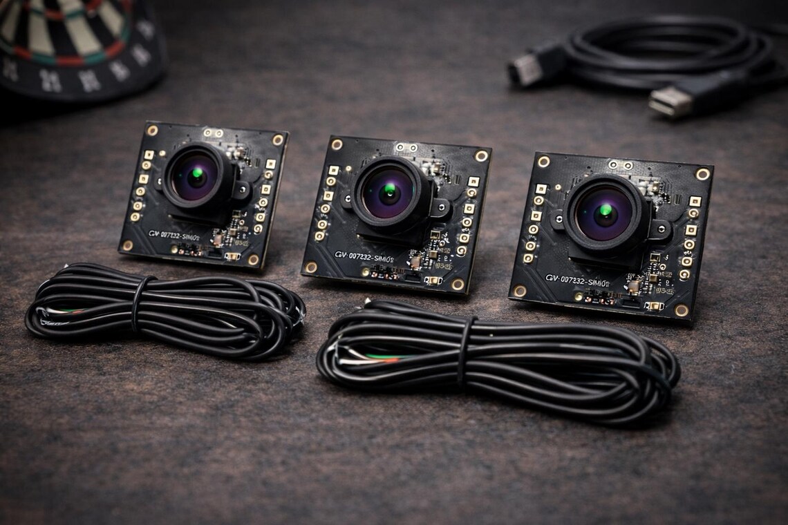 Autodarts DIY Camera Set (3x OV9732) | Trimmed & Prepped Cameras for ...