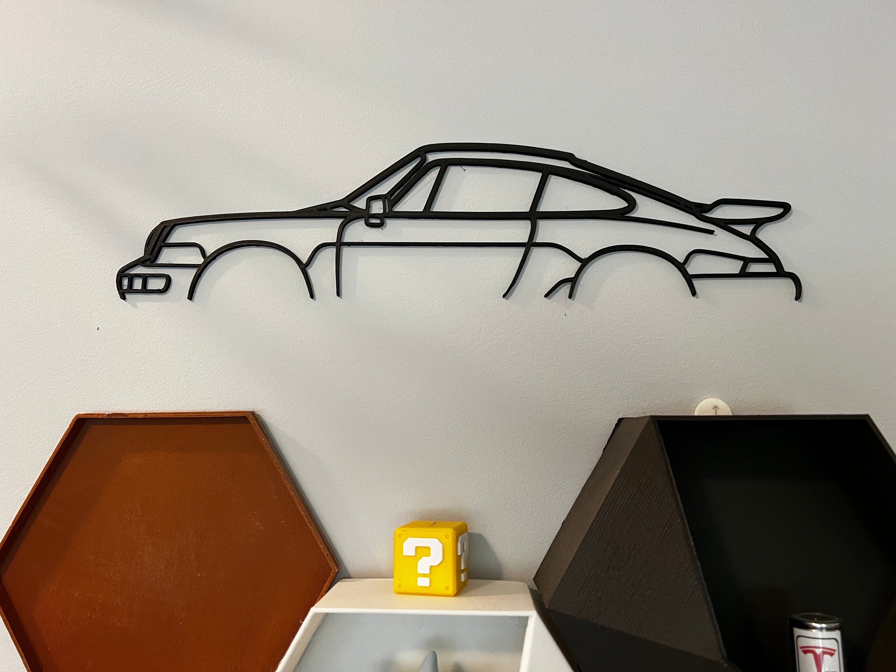Porsche 911 (model 964) Wall Line Art - Etsy