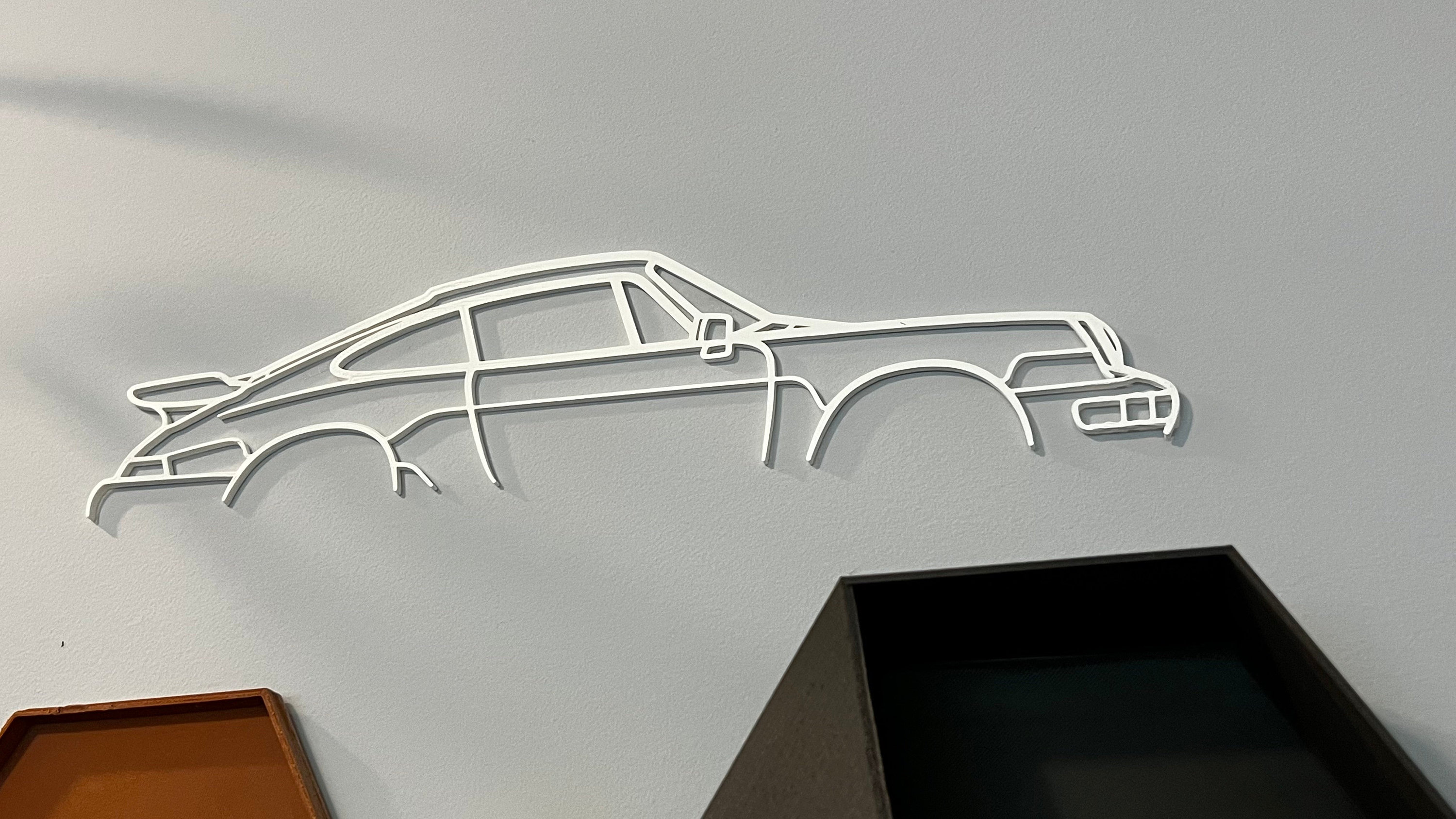 Porsche 911 (model 964) Wall Line Art - Etsy