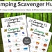 Camping Scavenger Hunt, Scavenger Hunt, Treasure Hunt Clues, Scavenger ...