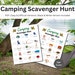 Camping Scavenger Hunt, Scavenger Hunt, Treasure Hunt Clues, Scavenger ...