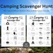 Camping Scavenger Hunt, Scavenger Hunt, Treasure Hunt Clues, Scavenger ...