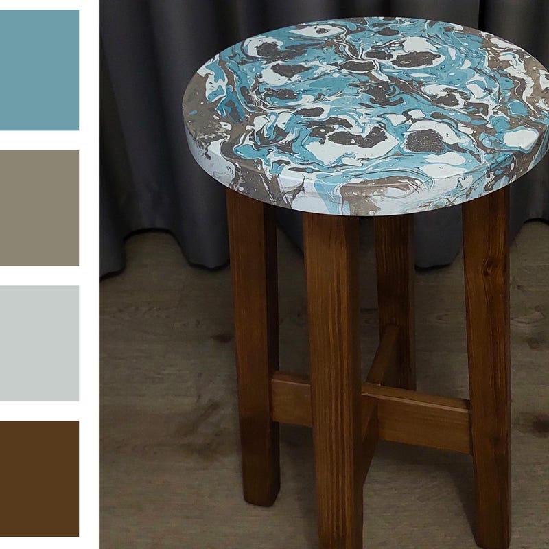 Hand Painted Bar Stools - Etsy