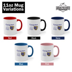 Computers, Just A Crazy Fad Coffee Mug for IT Professionals Nerdy Gift for Programmers Coder ...