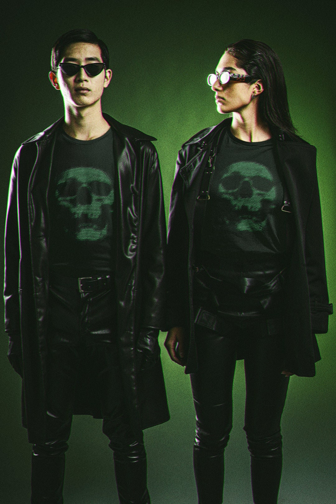Matrix ASCII Skull T-shirt. Hacker Shirt, Software Developer and ...