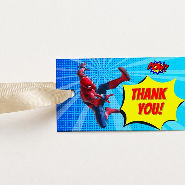 Spiderman Name Tags - Etsy