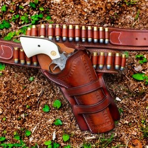 Doc Holiday Cross Draw Western Holster and Cartridge Belt - Etsy
