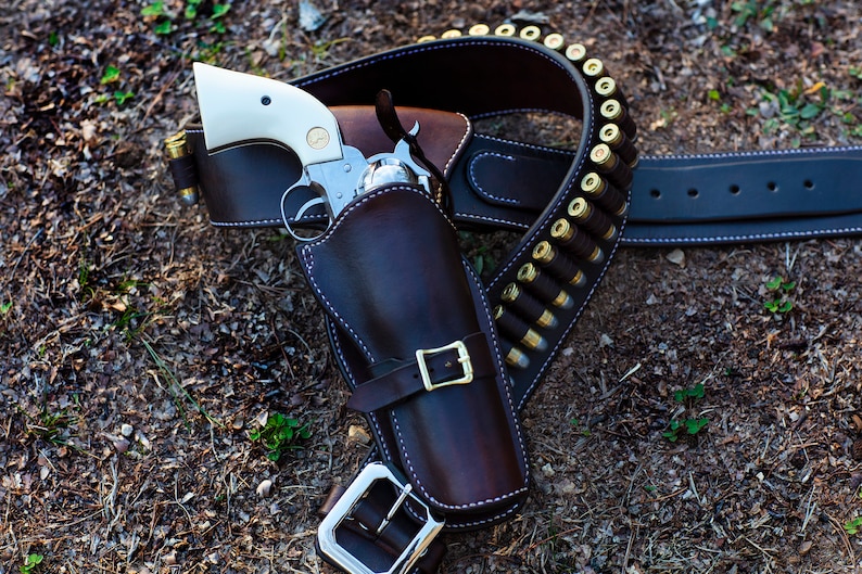 Western Quick Draw Holster and Belt. Clint Eastwood Style - Etsy