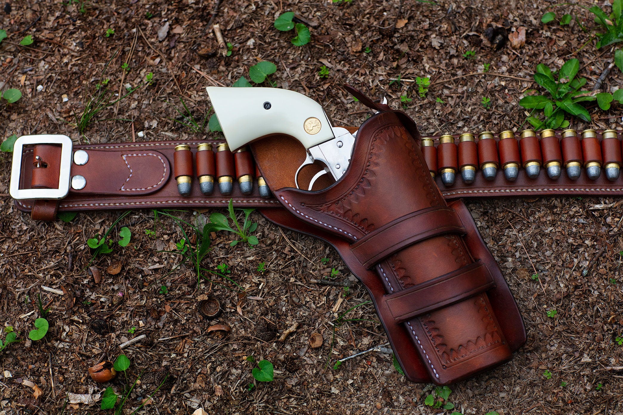 Doc Holiday Cross Draw Western Holster and Cartridge Belt - Etsy