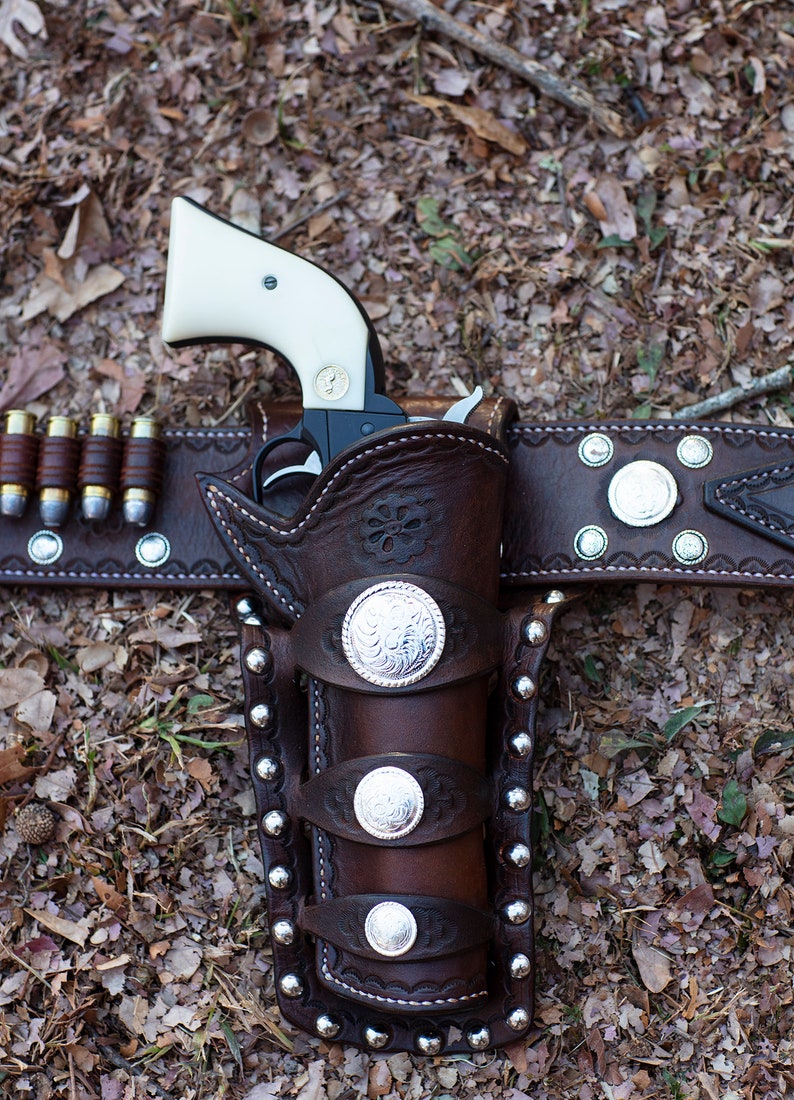 Magnificent Seven Western Holster. Vasquez Two Gun Rig Belt and Holster ...