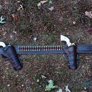 Mexican Loop Western Cowboy Holster and Belt With Cross Draw - Etsy