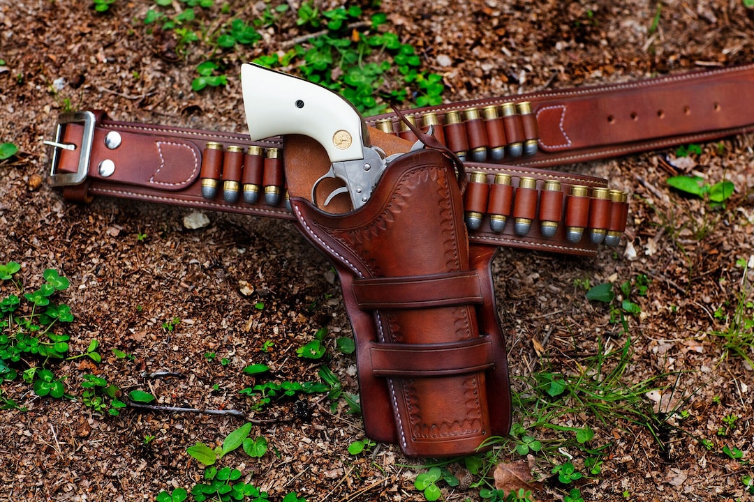 Doc Holiday Cross Draw Western Holster and Cartridge Belt - Etsy