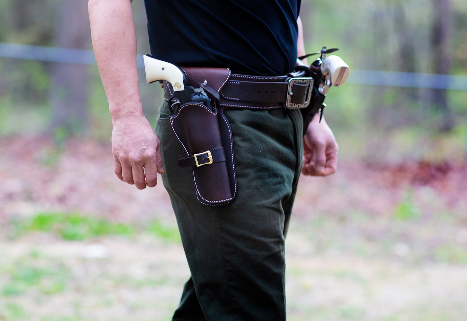 Double Quick Draw Holster With Cross Draw - Etsy