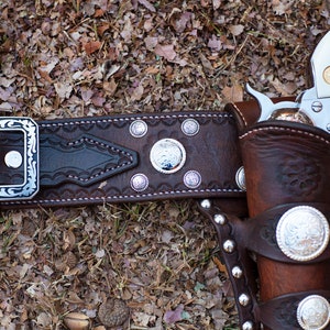 Magnificent Seven Western Holster. Vasquez Two Gun Rig Belt and Holster ...