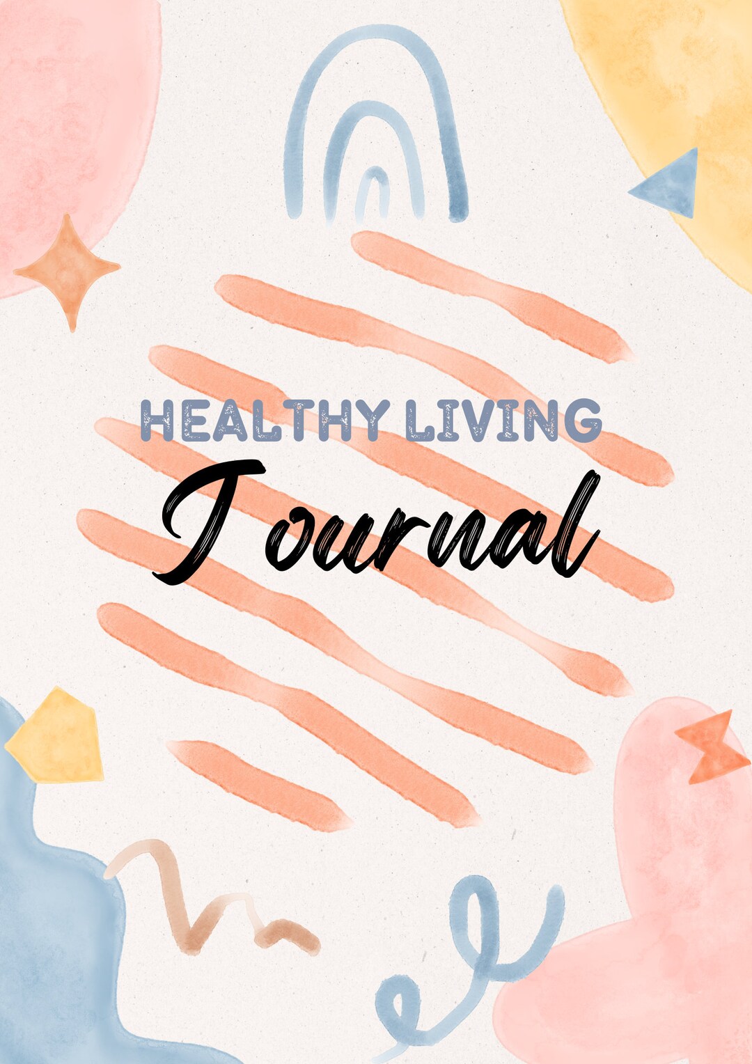 Digital Healthy Living Journal 34 Pages, Digital Download ZIP File With ...