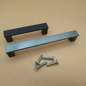 Handcrafted Industrial Drawer Pulls Made From Textured Wrought Iron ...