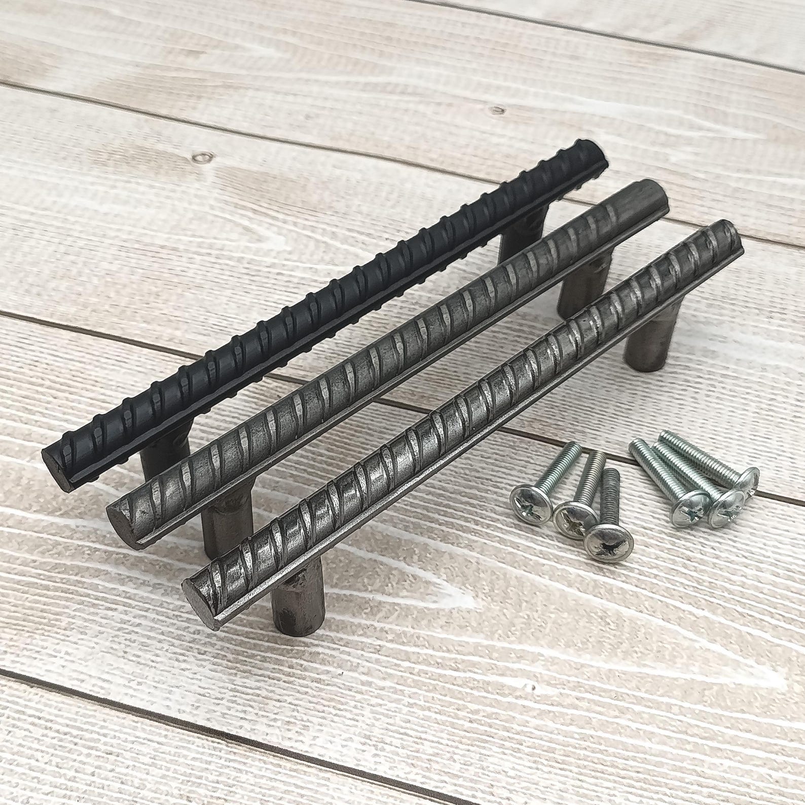 Drawer Pulls From Contemporary Industrial Steel Reinforcement, Adding ...