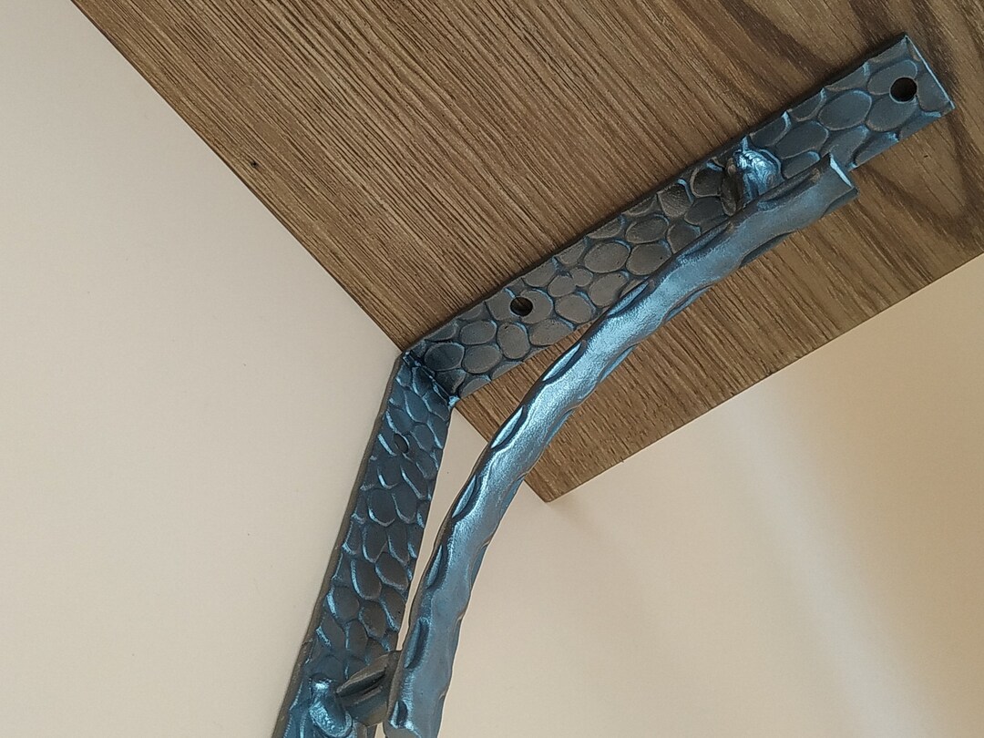 Hand-forged Metal Shelf Brackets Designed for Storage and Organization ...