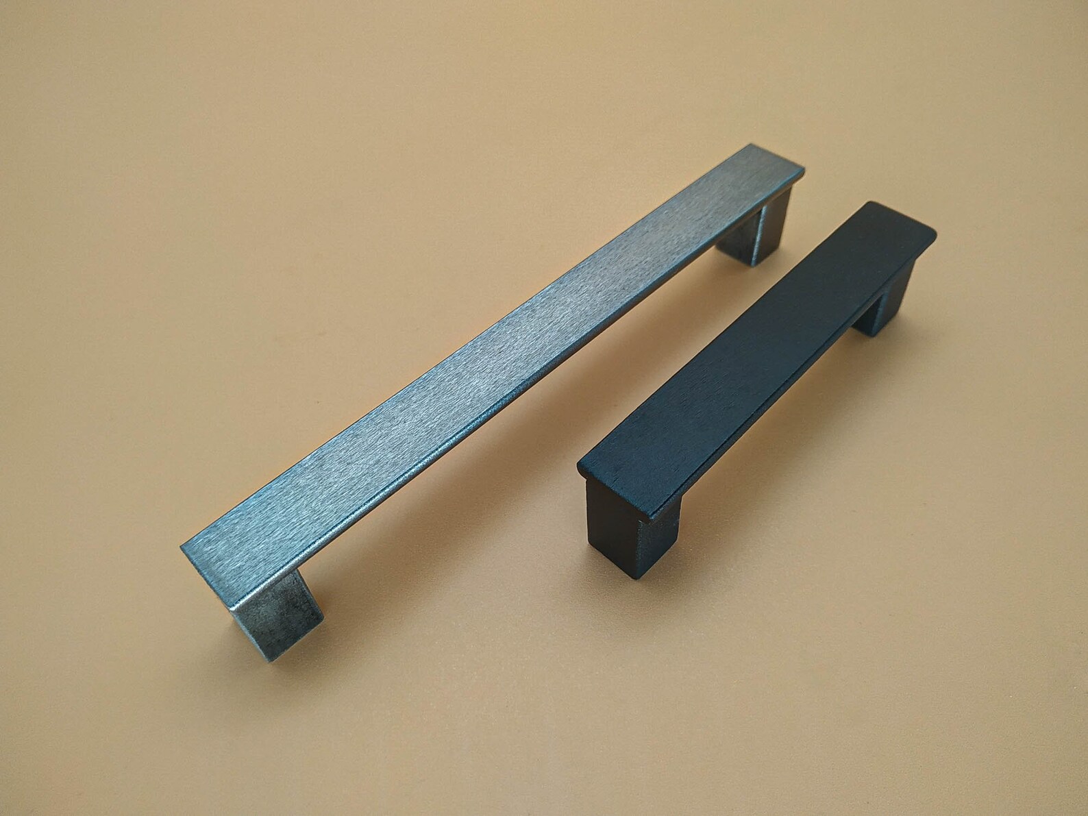 Handcrafted Industrial Drawer Pulls Made From Textured Wrought Iron ...