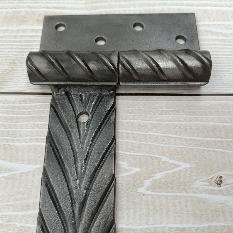 Rustic Gate Hinges Set: Heavy-duty Iron Strap Hinges for Barns - Etsy