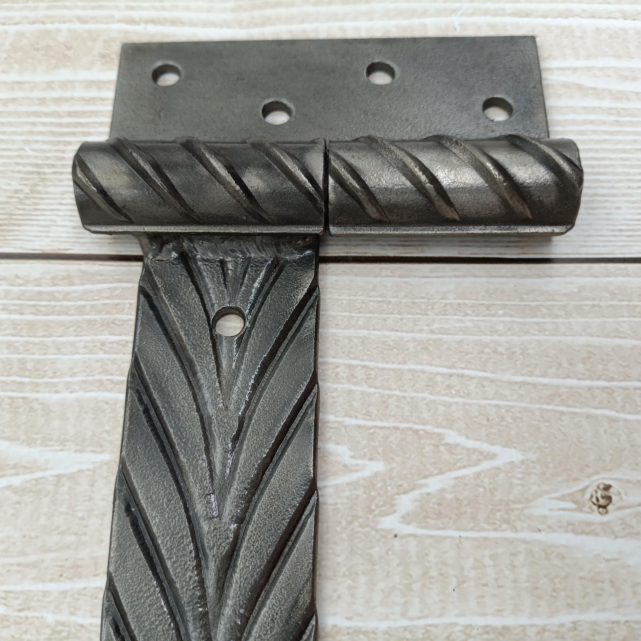 Rustic Gate Hinges Set: Heavy-duty Iron Strap Hinges for Barns - Etsy