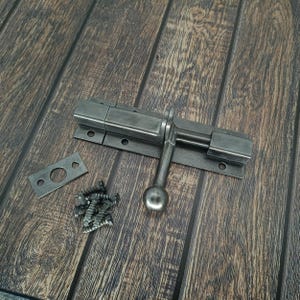 Industrial Steel Door Latch, Handmade, Rustic Style Reliable Barn Door ...