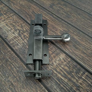 Industrial Steel Door Latch, Handmade, Rustic Style Reliable Barn Door ...