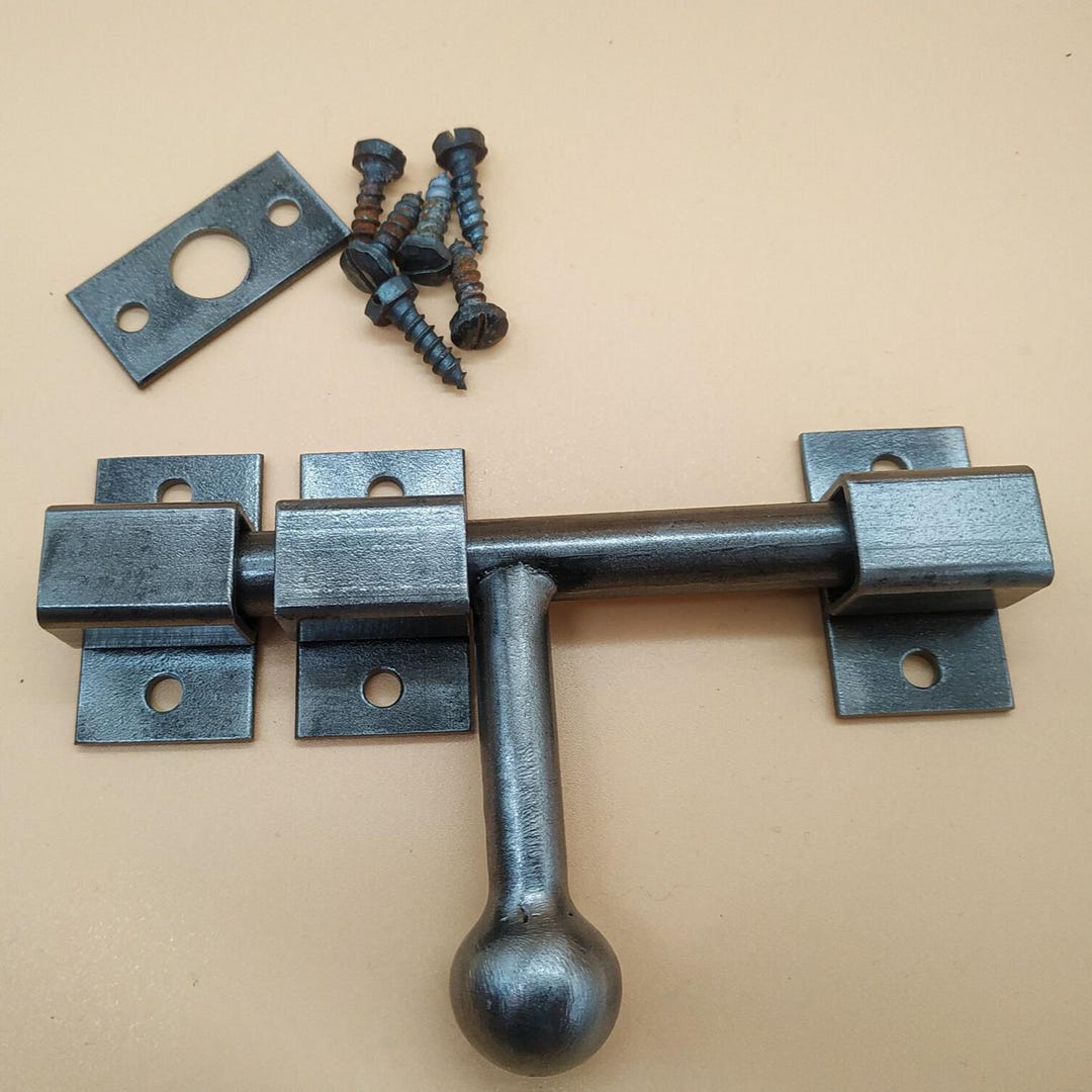 Industrial Steel Door Latch: Rustic Barn Door Hardware - Etsy