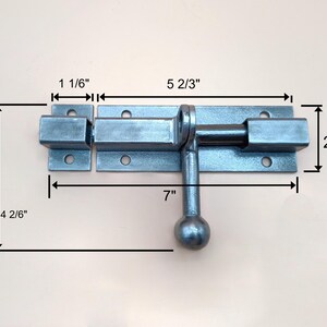 Industrial Steel Door Latch, Handmade, Rustic Style Reliable Barn Door ...