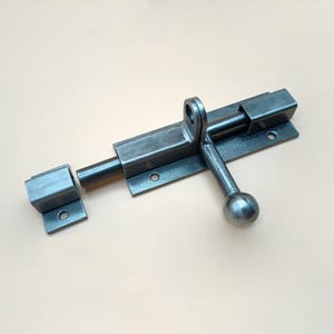 Industrial Steel Door Latch, Handmade, Rustic Style Reliable Barn Door ...