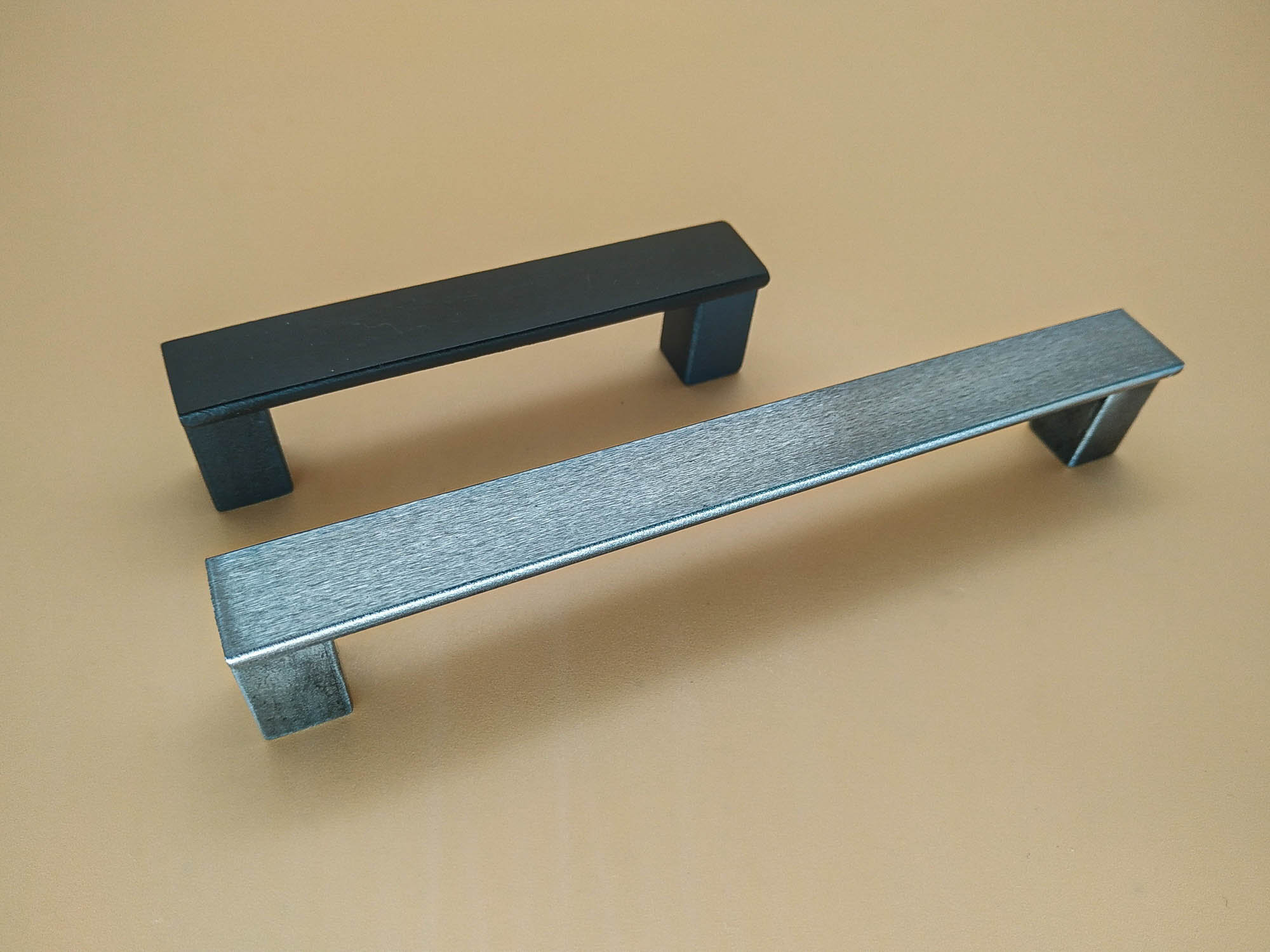 Handcrafted Industrial Drawer Pulls Made From Textured Wrought Iron ...