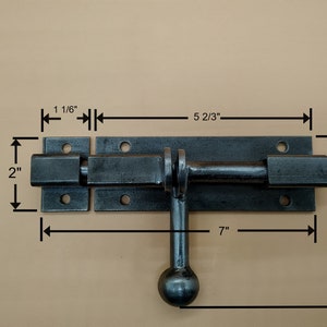 Industrial Steel Door Latch, Handmade, Rustic Style Reliable Barn Door ...