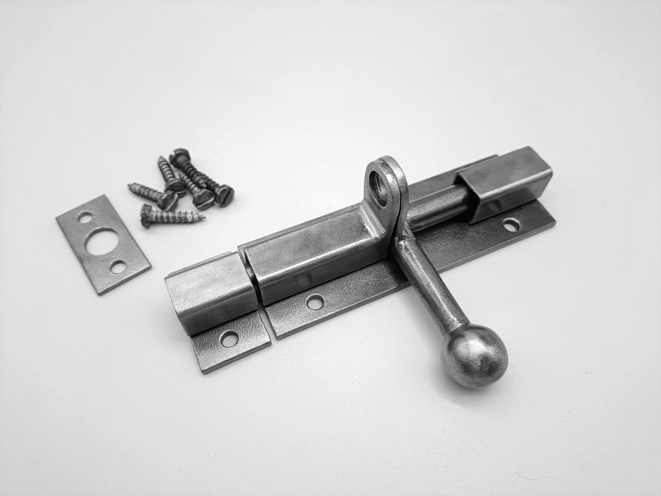 Industrial Steel Door Latch, Handmade, Rustic Style Reliable Barn Door ...