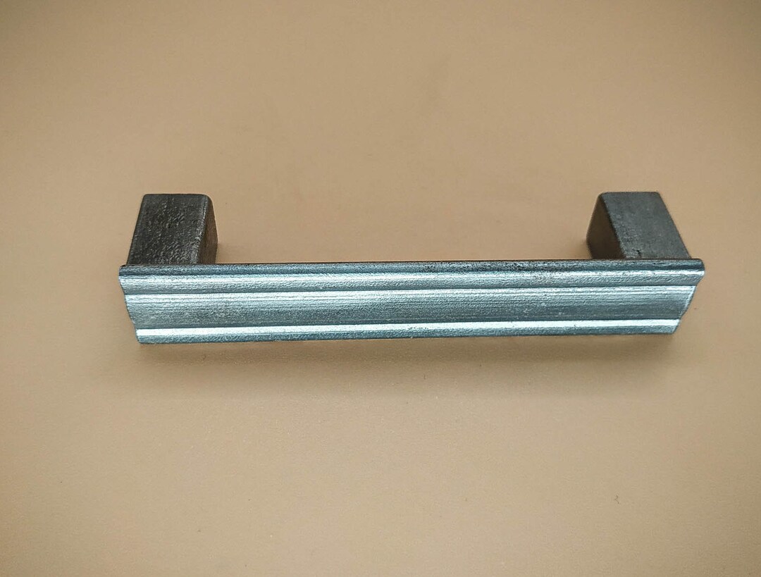 Hand-forged Industrial Drawer Pulls Featuring Textured Wrought Iron ...