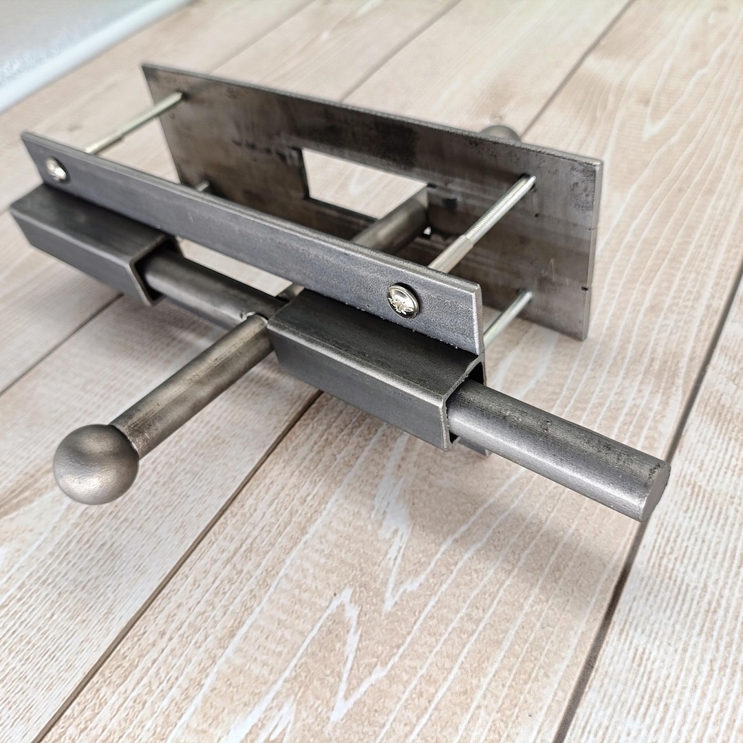 Steel Door Latch Double Sided Sliding Bolt, Gate Latch With Screws ...