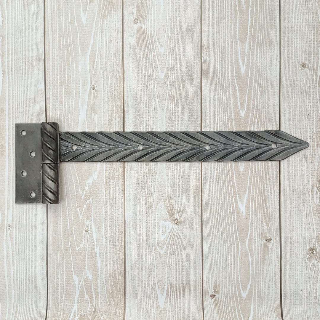 Rustic Gate Hinges Set – 2 Heavy-duty Strap Hinges With Screws for ...