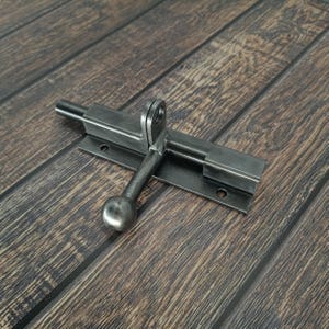 Industrial Steel Door Latch, Handmade, Rustic Style Reliable Barn Door ...