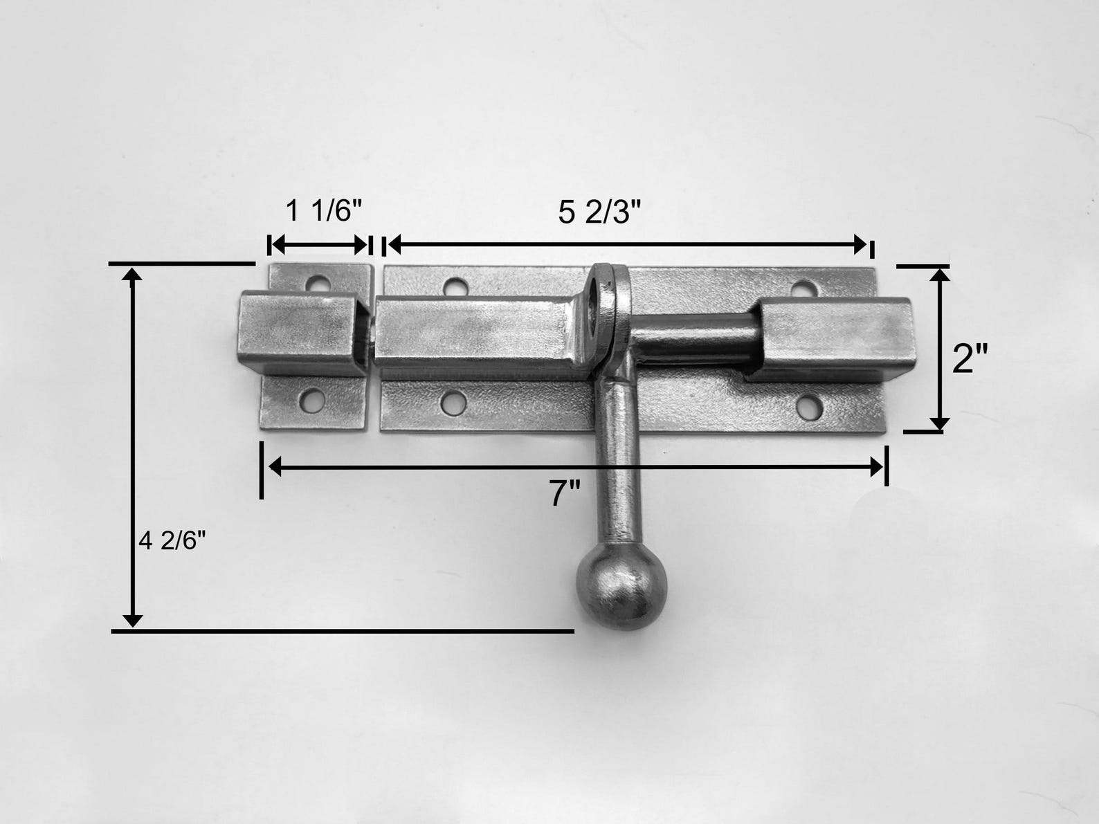 Industrial Steel Door Latch, Handmade, Rustic Style Reliable Barn Door ...