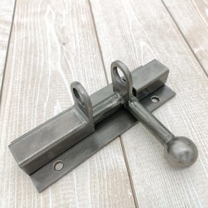 Industrial Steel Door Latch, Handmade, Rustic Style Reliable Barn Door ...