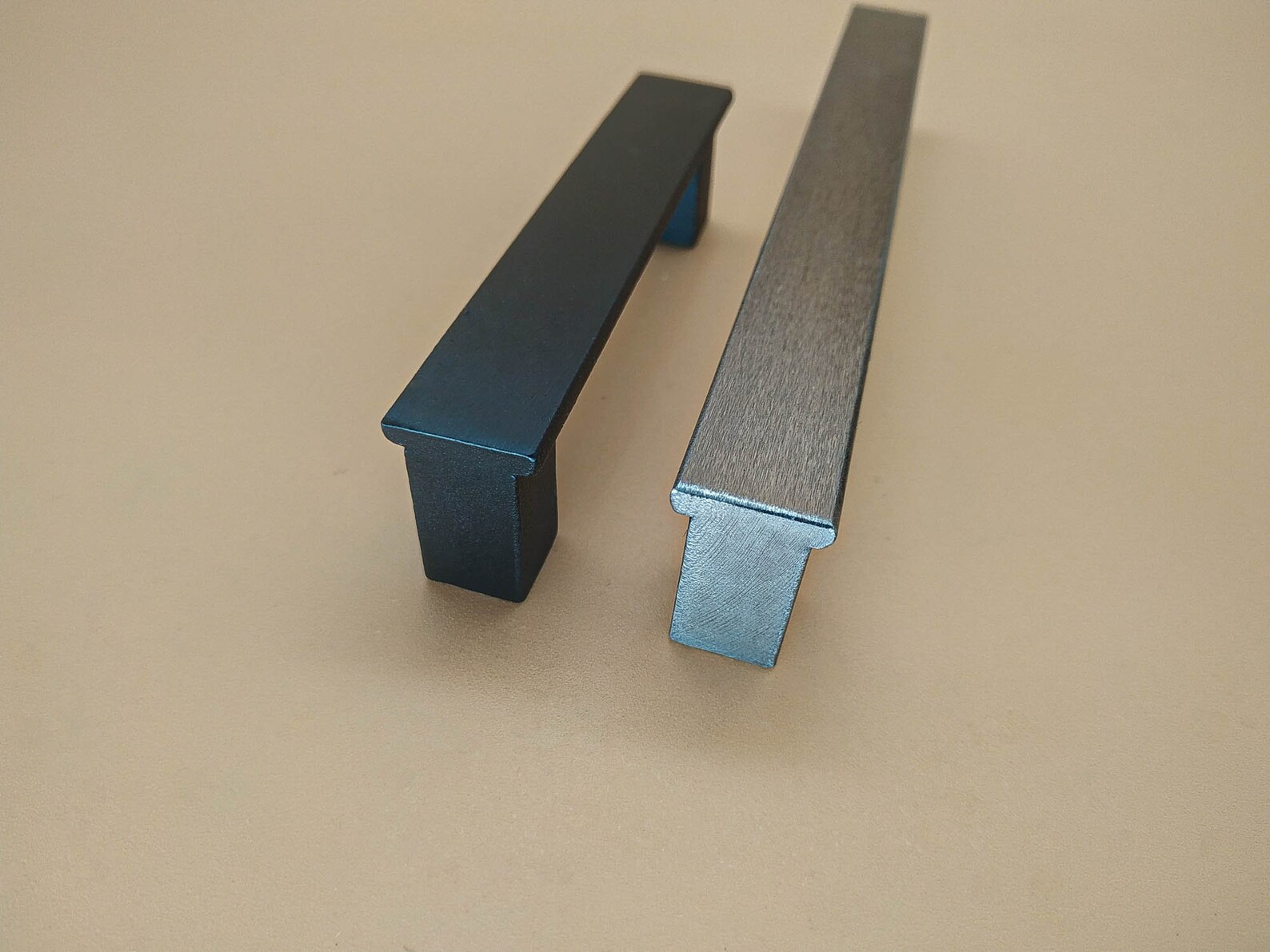 Handcrafted Industrial Drawer Pulls Made From Textured Wrought Iron ...
