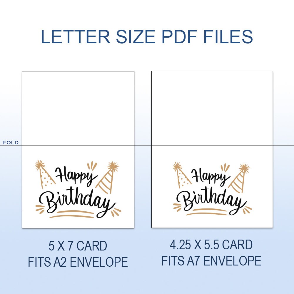 Birthday Card / Digital Birthday Card Printable / PDF - Etsy