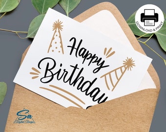 Birthday Card / Digital Birthday Card Printable / PDF - Etsy