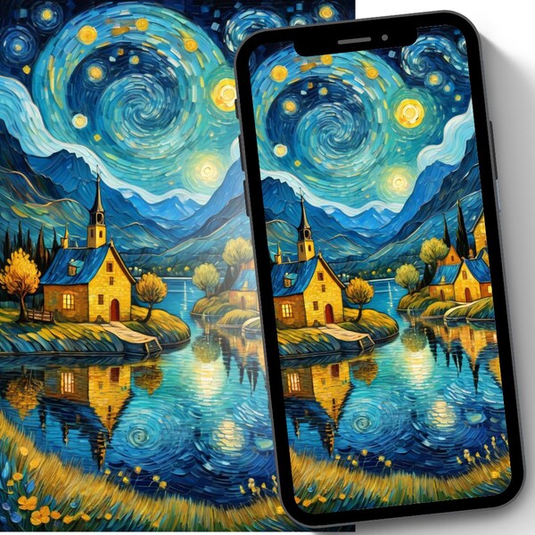 Van Gogh Wallpaper - Etsy